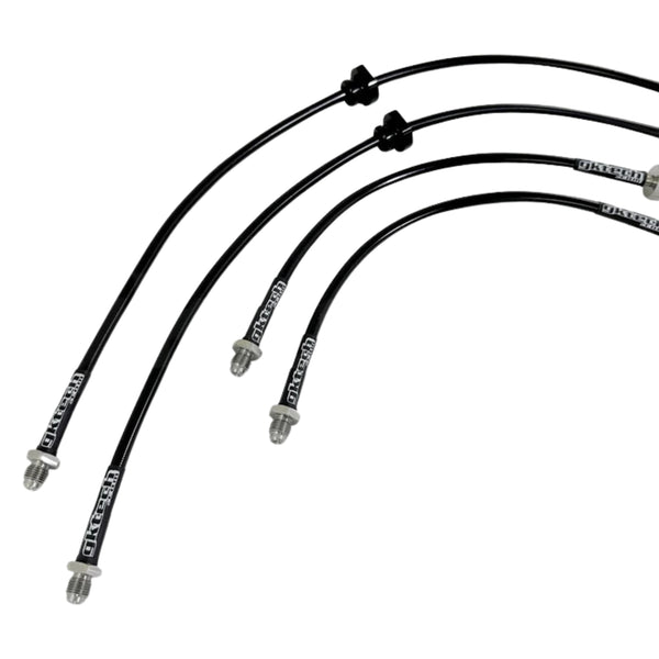 GKTECH S14/S15 TO Z32/SKYLINE CONVERSION BRAIDED BRAKE LINES (REAR SET ...